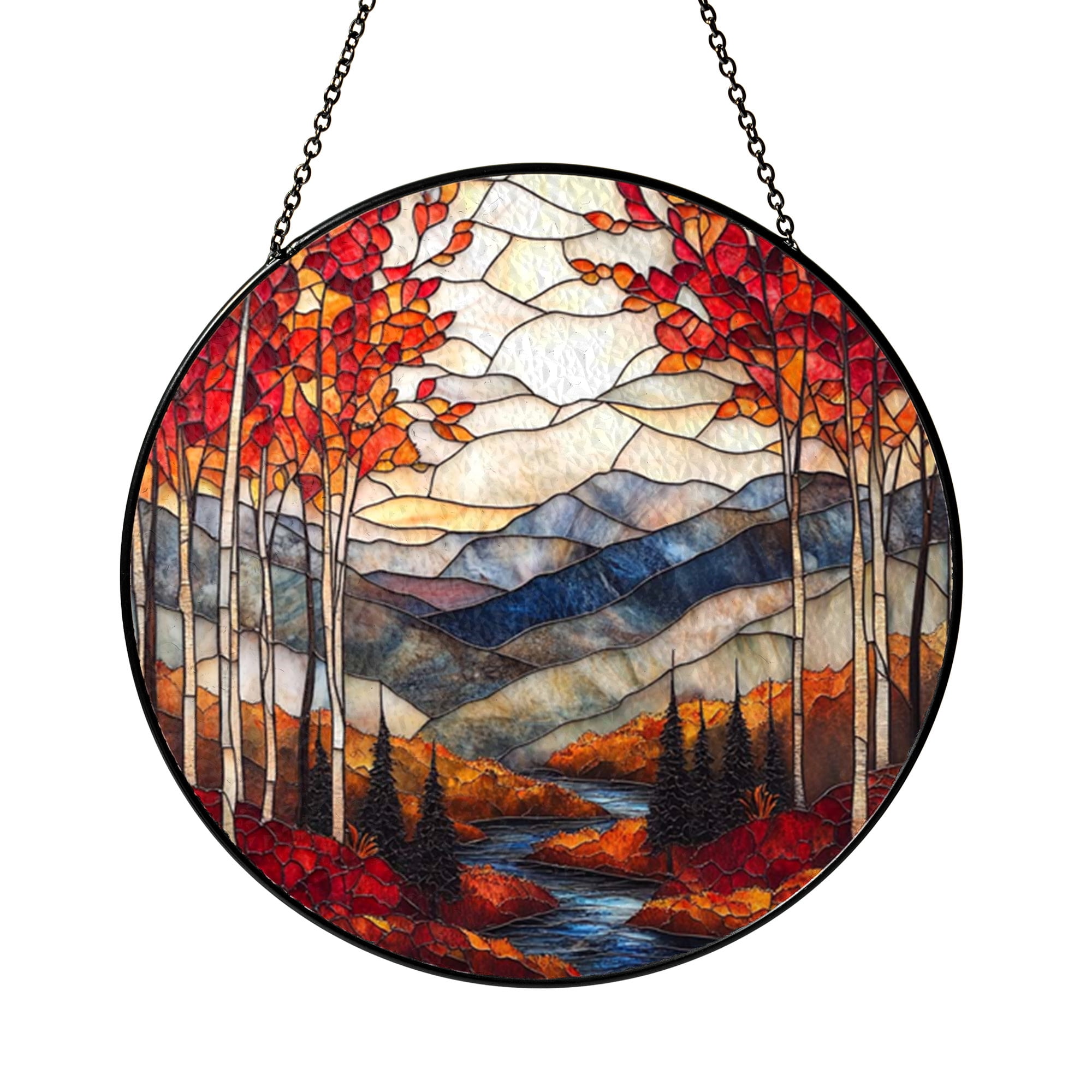 Abstract Spiral Window Hanging – Glass Style Art1701 - Walmart.com