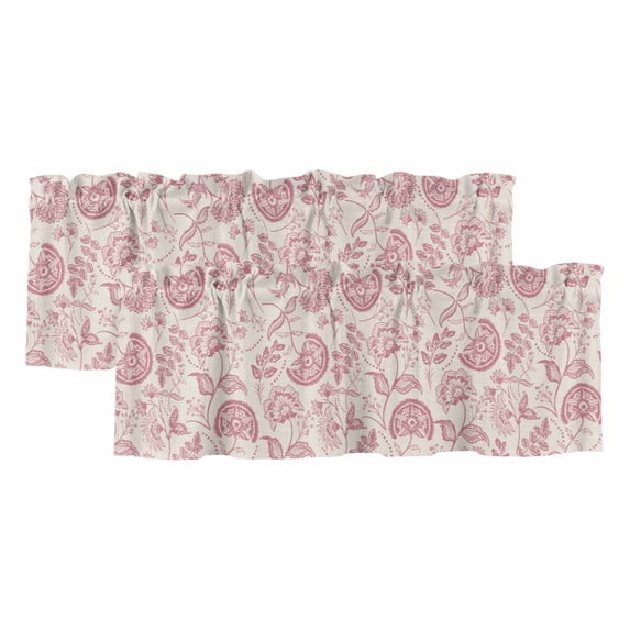Abstract Spring Floral Valances for Windows, Farmhouse Summer Botanical ...