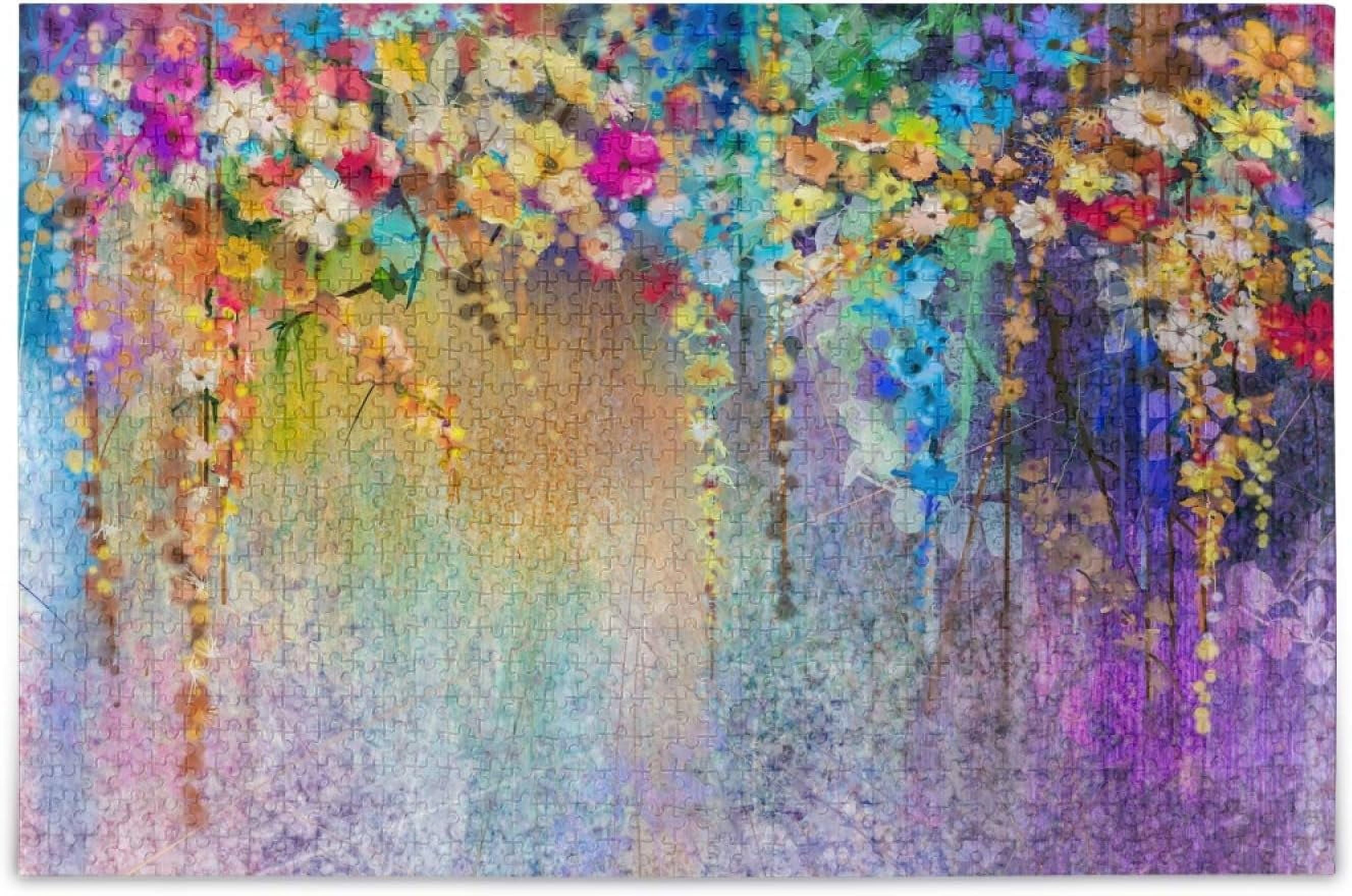 Abstract Spring Flower Floral Puzzle for Adults 500 Piece Puzzles Game ...