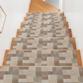 Abstract Stair Treads Non Slip for Steps Brown Beige Wood Grain ...