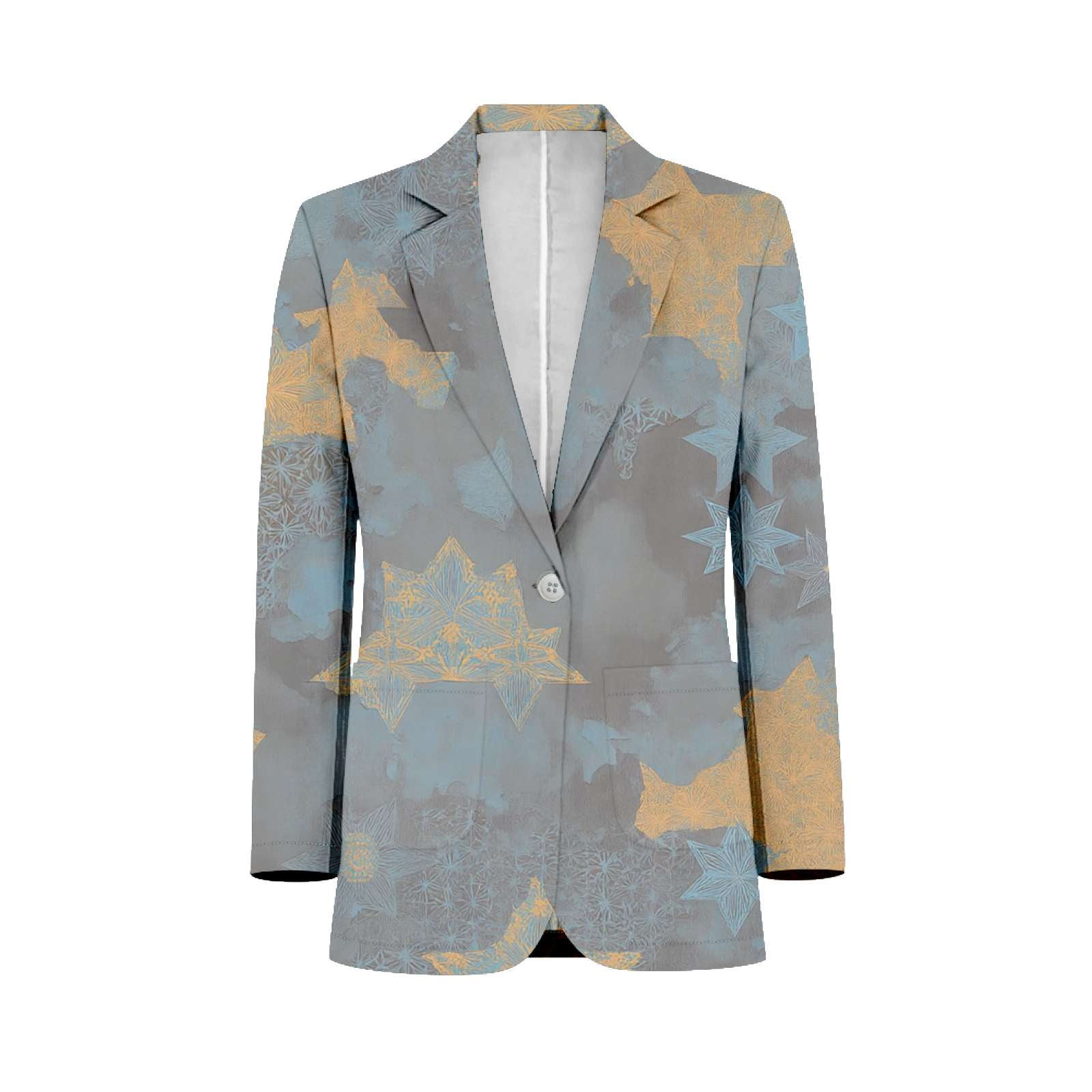 Abstract Star Pattern Design Customized Men's Suits full man Shawl ...