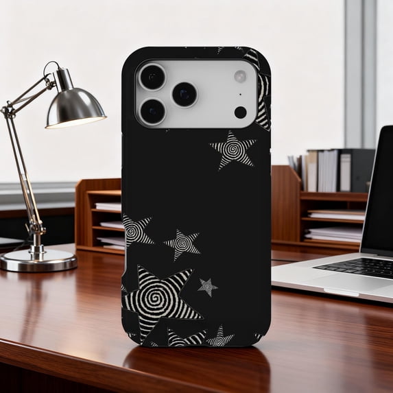 Abstract Star Swirl Zebra Pattern Design Phone Case 17 through 11 Pro ...
