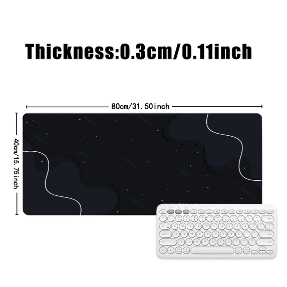 Abstract Starry Night Mouse Pad 31.5 x 11.82 inches Rubber Desk Mat for ...