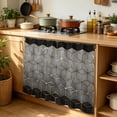 Abstract Stereo Cube Cabinet Curtains 35" W x 35" L Modern Gradient ...