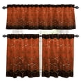 Abstract Stereo Cube Kitchen Curtains Set for Windows, Modern Gradient ...
