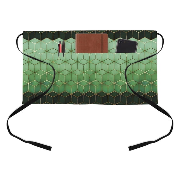 Abstract Stereo Cube Kitchen Restaurant Half Waist Apron, Modern ...