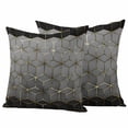 Abstract Stereo Cube Outdoor Pillow Covers Set of 2 Modern Gradient ...