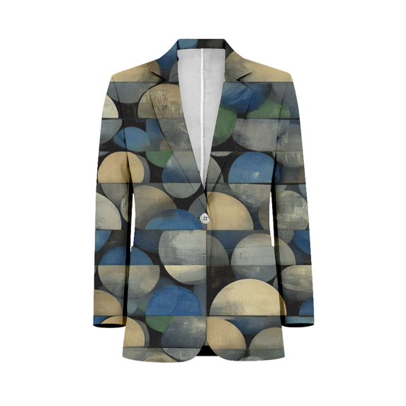Abstract Stone Pebble Artwork Mens Suits Shawl Collar Slim Fit Suit ...