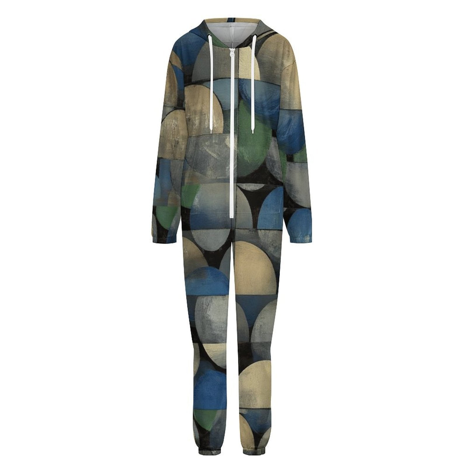 Abstract Stone Pebble Artwork Unisex Adult Onesie Pajamas with Pockets ...