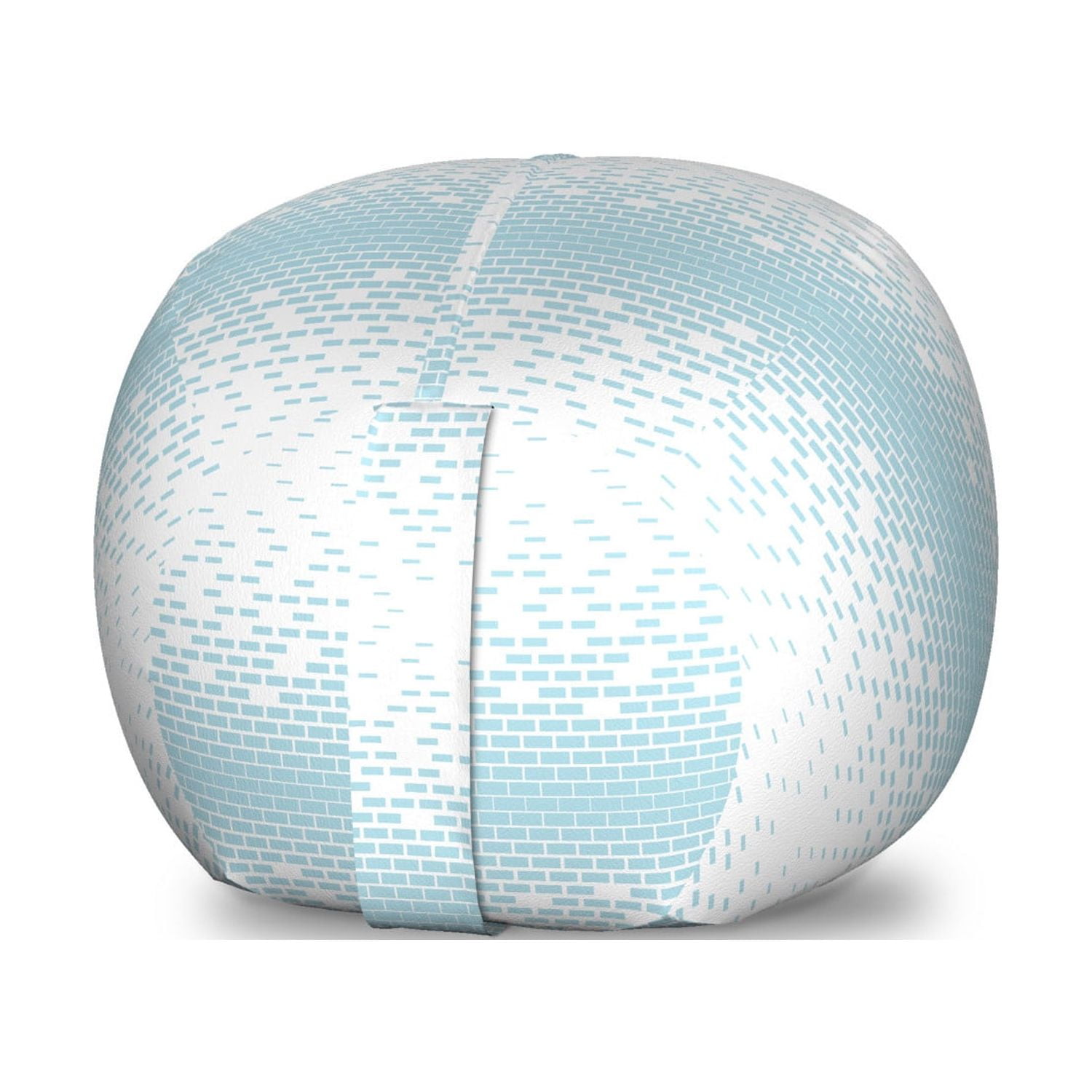 Abstract Storage Toy Bag Chair, Geometric Bricks on the Wall Monochrome ...