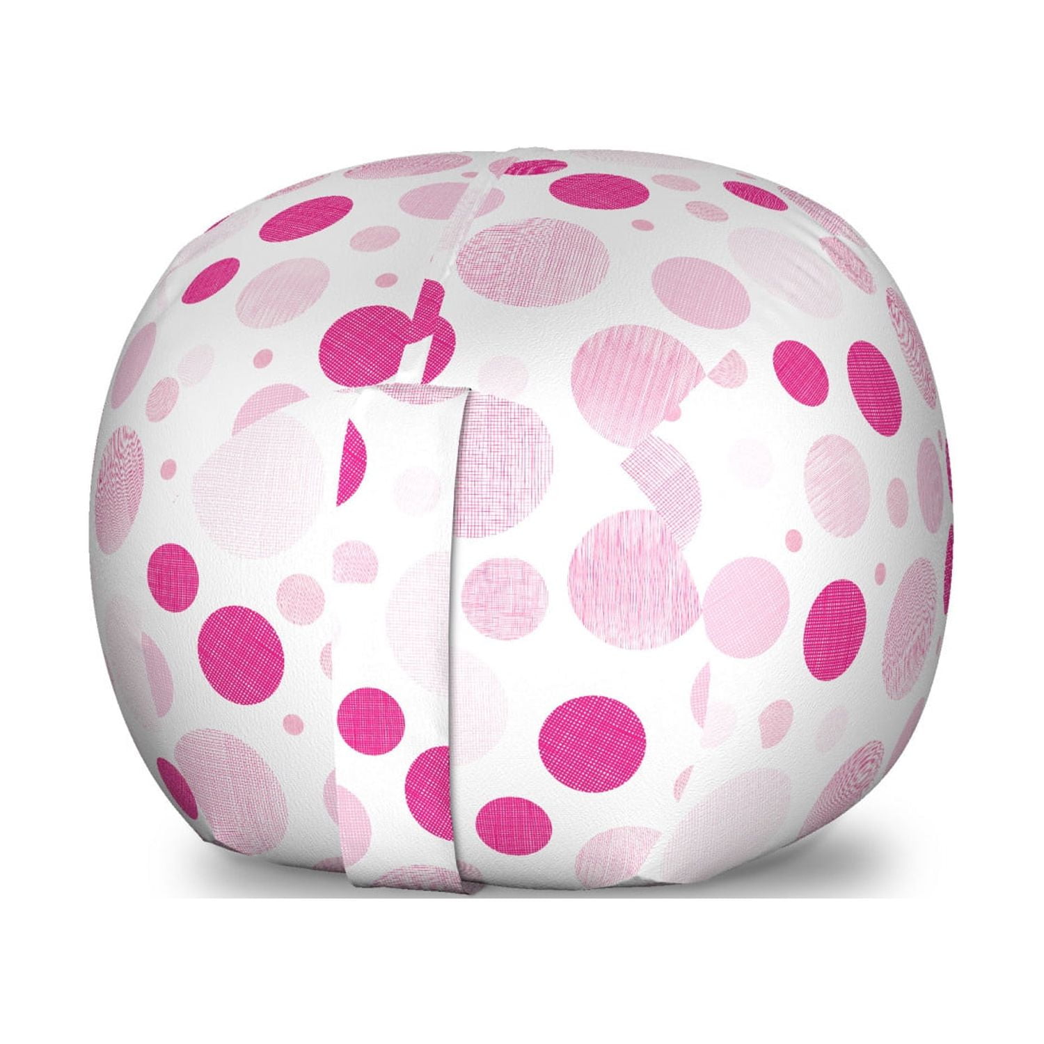 Abstract Storage Toy Bag Chair, Pastel Circles Geometric Round Ovals ...