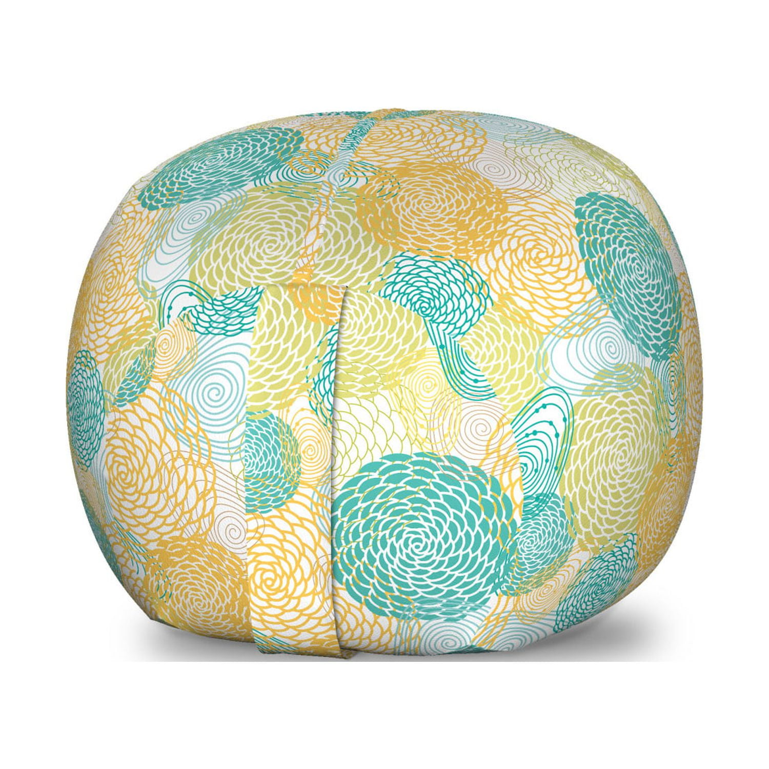 Abstract Storage Toy Bag Chair, Silhouette Petals Nature Abstraction ...