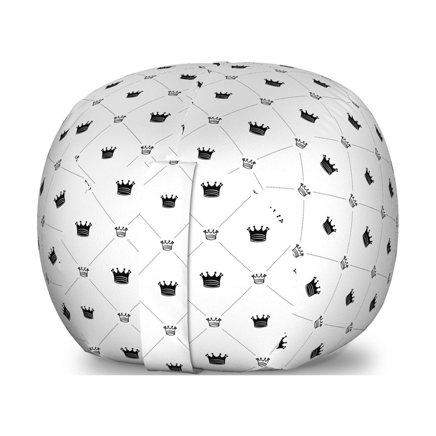 Abstract Storage Toy Bag Chair, Traditional Symbolic Form Crown Power ...