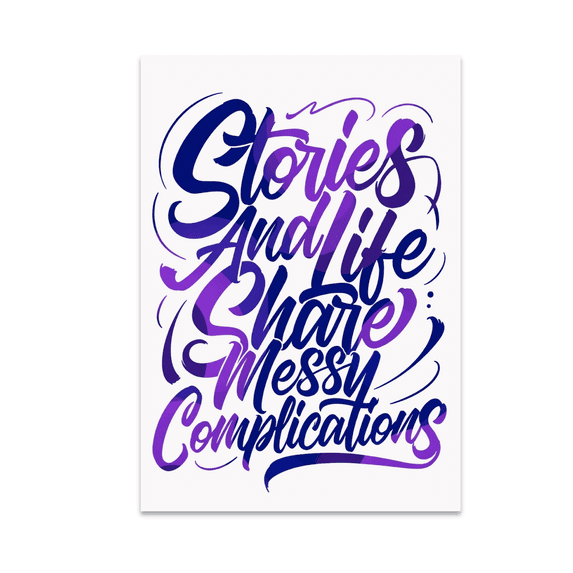 Abstract Story Wall Art - Home Decor Enthusiast - 13x19 Poster Print ...