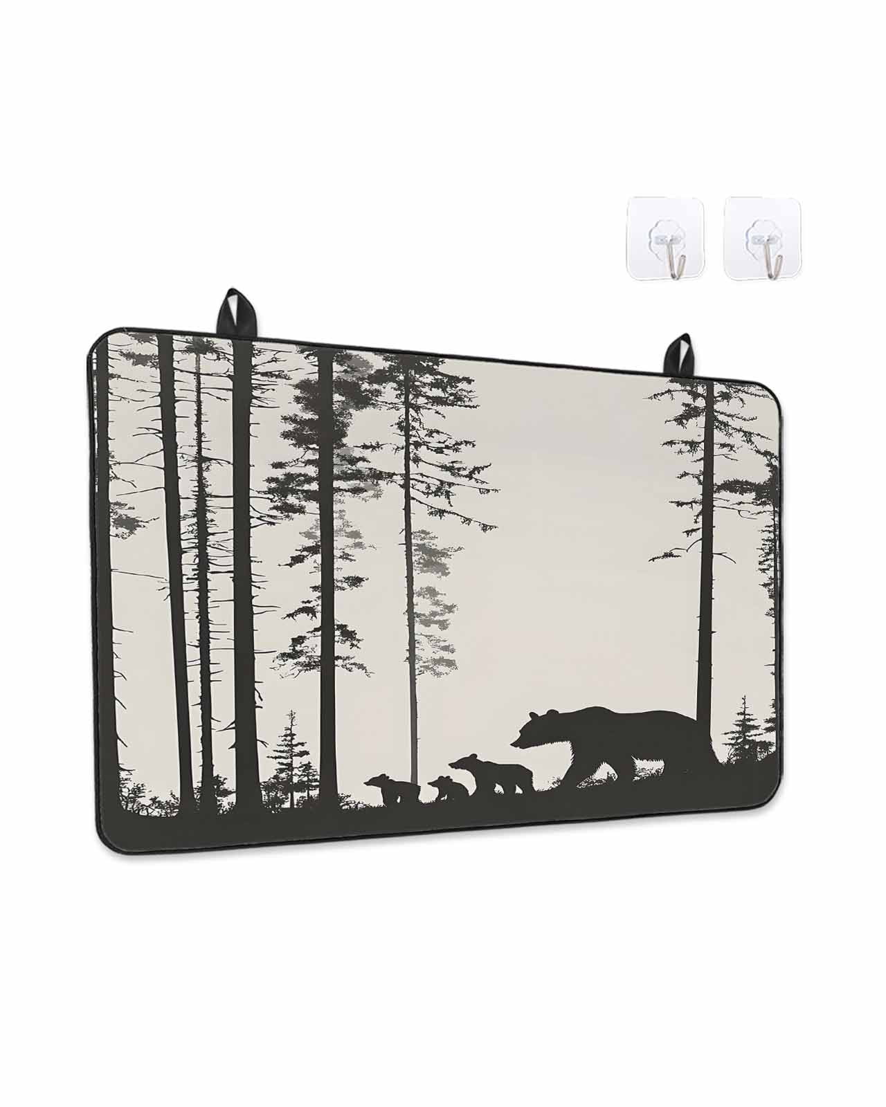 Abstract Stove Top Covers for Electric Stove, 28'x20'' Bear Family ...