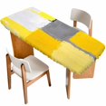 Abstract Street Art Fitted Rectangle Tablecloth 32" x 96" Yellow Gary ...