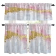 Abstract Street Art Kitchen Curtains Valance and Tier Set Retro Pink ...