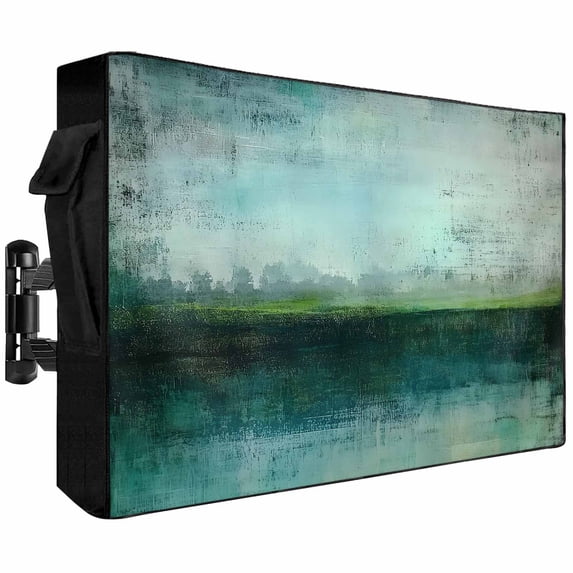 Abstract Street Art Outdoor TV Cover 60 to 65 inch Vintage Green ...