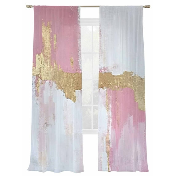 Abstract Street Art Sheer Curtains for Living Room Bedroom, Light ...
