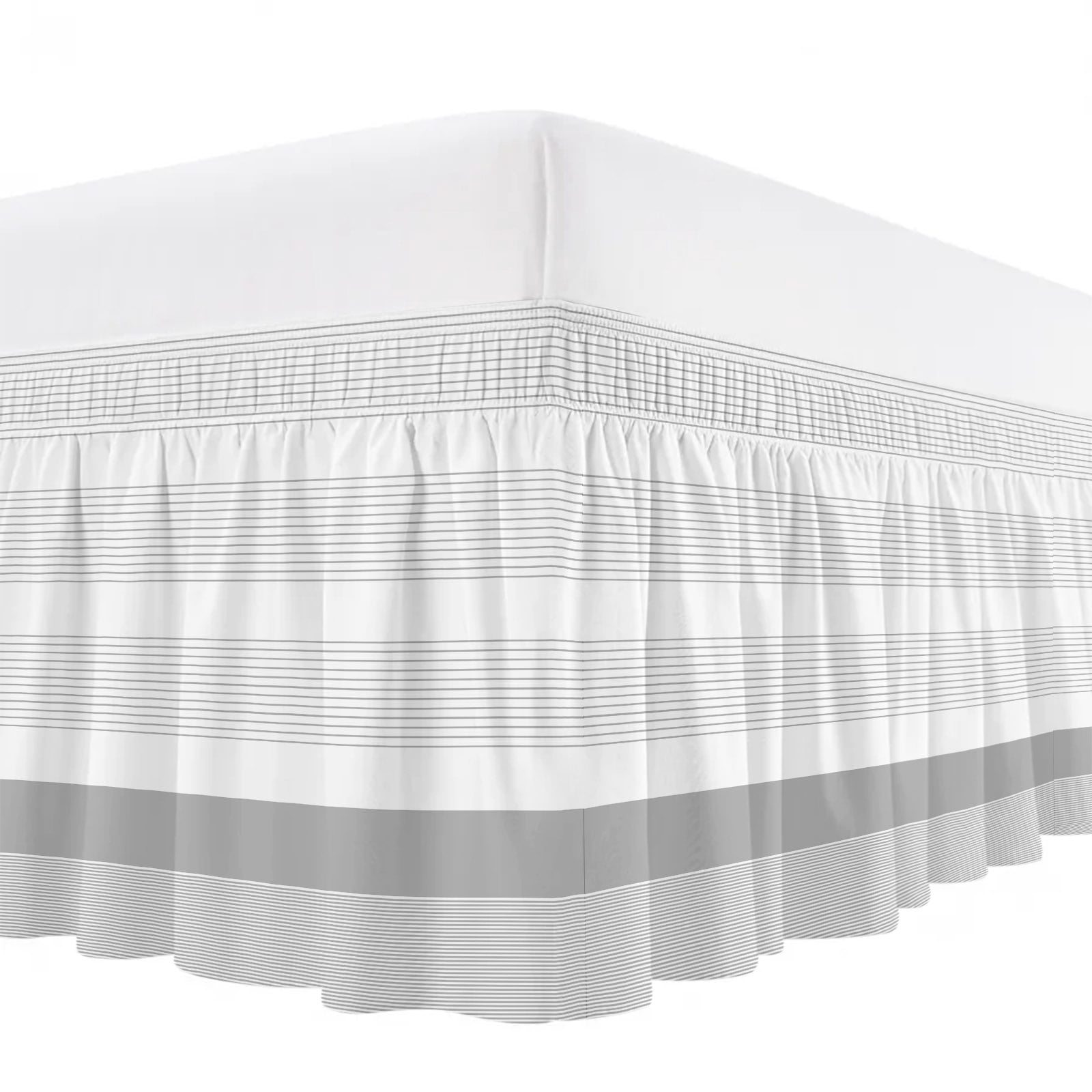 Abstract Stripe Bed Skirt Bed Skirts King Size 16 Inch Drop, Classic ...