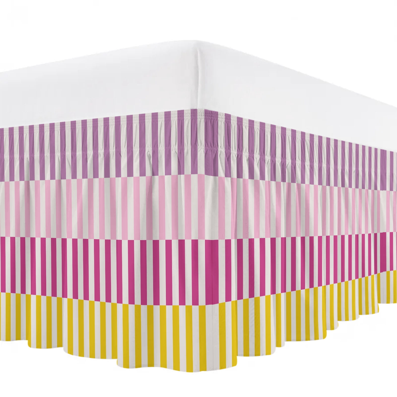 Abstract Stripe Bed Skirt Bed Skirts King Size 18 Inch Drop, Classic ...