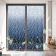 Abstract Stripe Blue Gradient Window Privacy Film, Rainbow Film ...