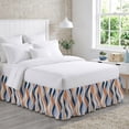 Abstract Stripes Bed Skirt California King Size 16 Inch Drop, Geometric ...