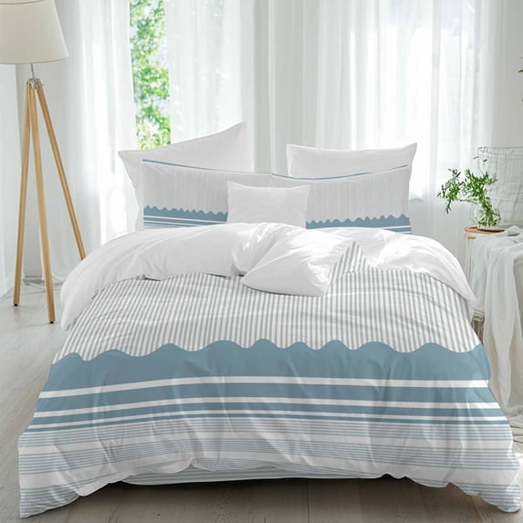 Abstract Stripes Bedding Duvet Cover Set Queen Size 4 Pieces, Abstract ...