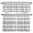 Abstract Stripes Kitchen Curtains Set for Windows, African Tribal Boho ...