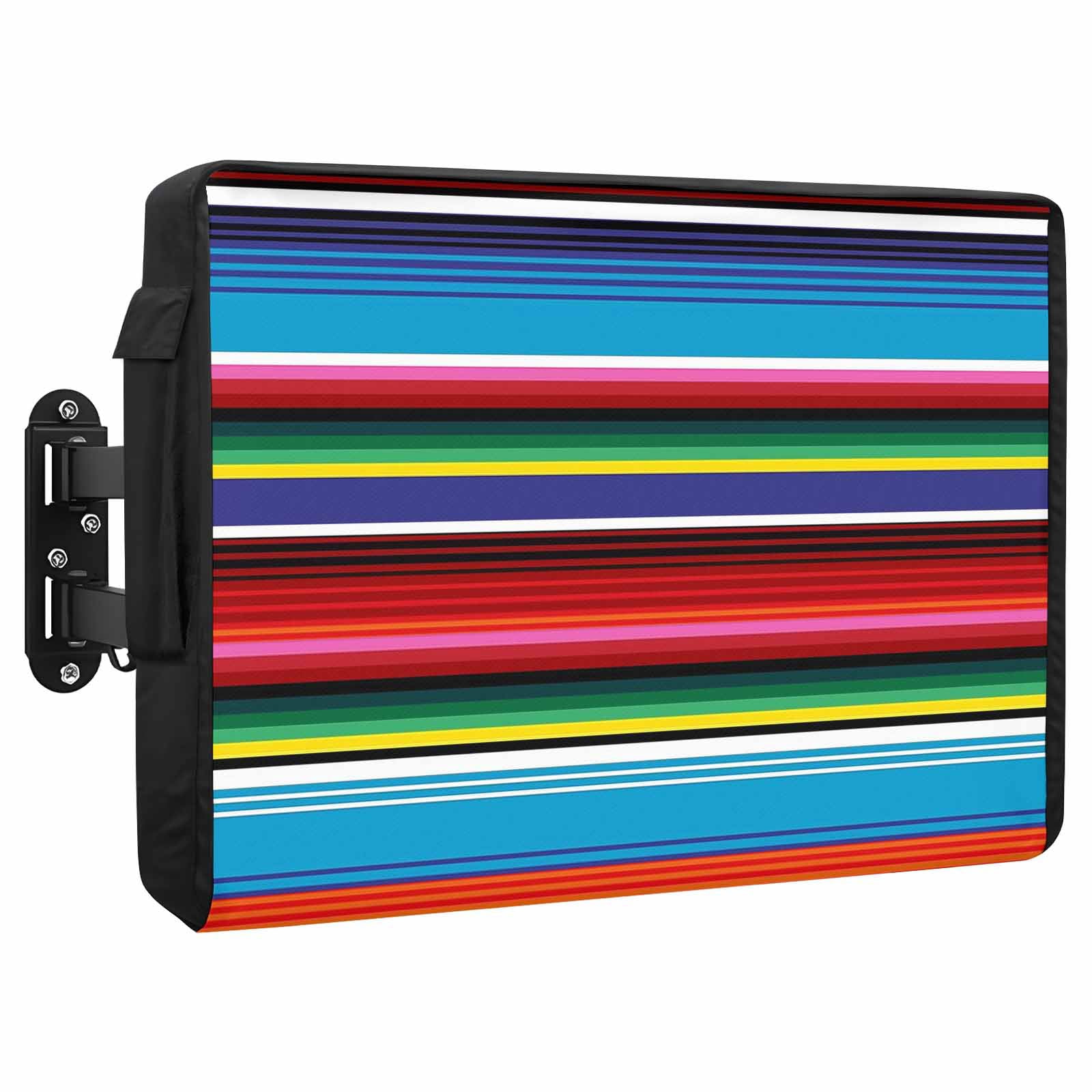 Abstract Stripes Outdoor TV Cover 36 to 39 Inch Colorful Classic ...