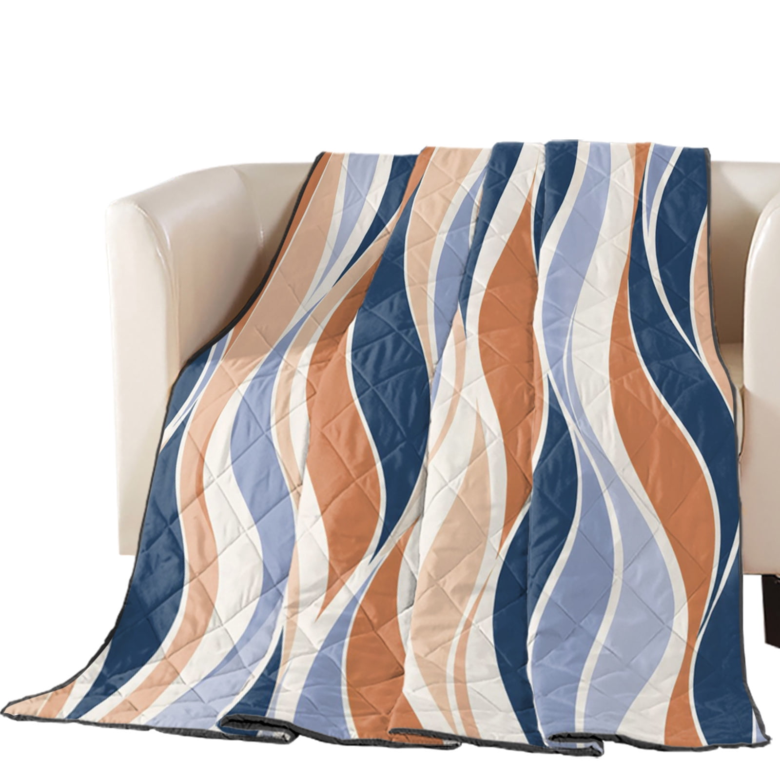 Abstract Stripes Quilted Comforters Cooling Blanket Full Size ...