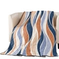 Abstract Stripes Quilted Comforters Cooling Blanket Full Size ...