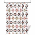 Abstract Stripes Shower Curtains for Bathroom, Pink Orange Aztec Ethnic ...