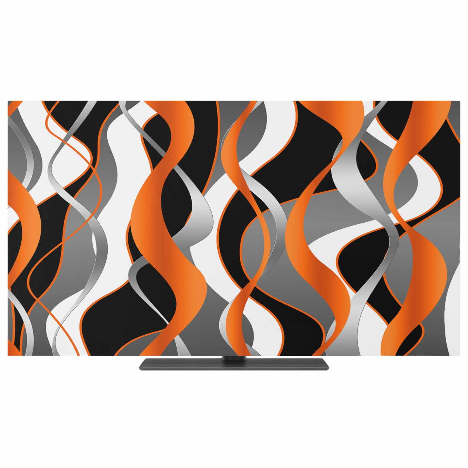 Abstract Stripes TV Dust Cover,Stretchable TV Screen Desktop Computer ...