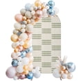 Abstract Stripes Wedding Arch Backdrop Cover 5FT ,Spandex Fitted Sage ...
