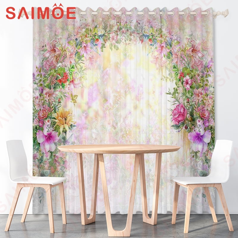 Abstract Style Art Print Door Curtains Privacy Closet Curtain for ...