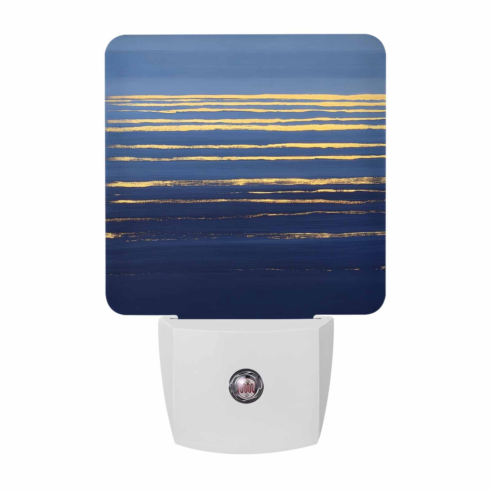 Abstract Style Plug-in LED Night Lights Golden Sunrise Auto Dusk-to ...