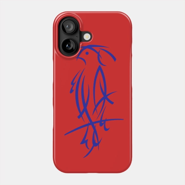 Abstract Stylized Illustration Of A Bird Graphic Case for iPhone 11,12 ...