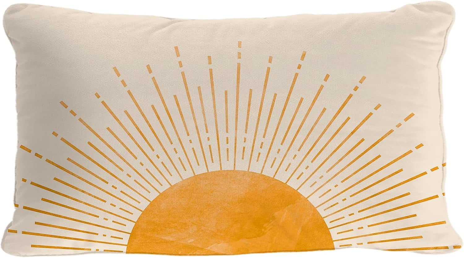 Abstract Sun Design Pillow Cover 12x20, Soft Flannel Throw Pillowcase ...