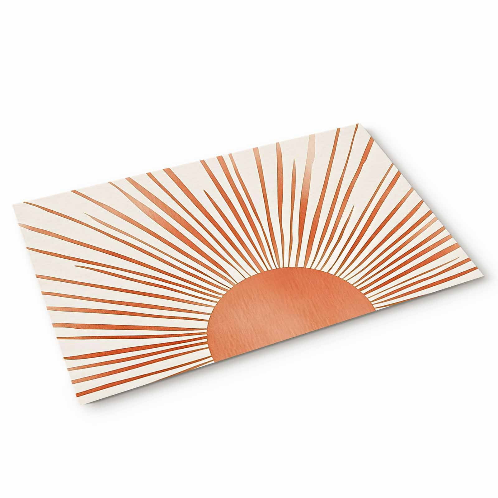 Abstract Sun Door Mat Sunshine Non Slip Absorbent Entrance Mat Washable ...