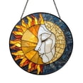 Abstract Sun Moon Round Window Hanging Art2101 - Walmart.com