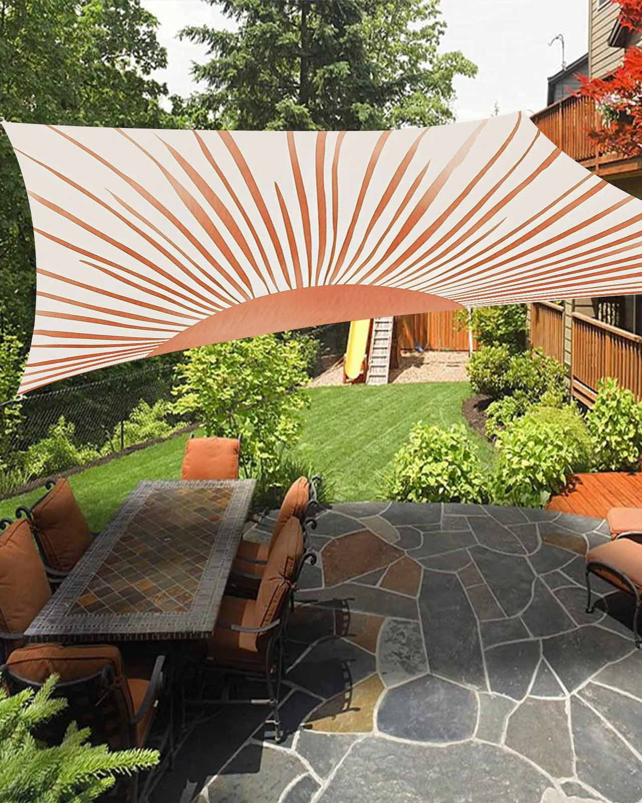 Abstract Sun Sun Shade Sail 14'X18' Sunshine UV Block Outdoor Sail ...
