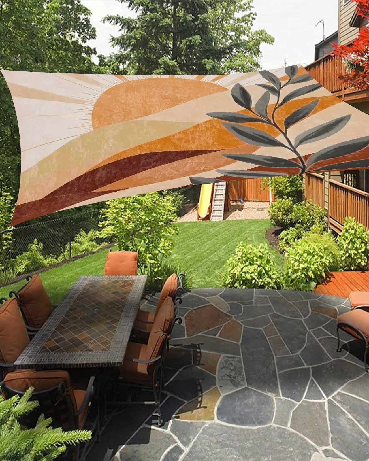 Abstract Sun Sun Shade Sail 8'X10' Leaf Mountain UV Block Outdoor Sail ...