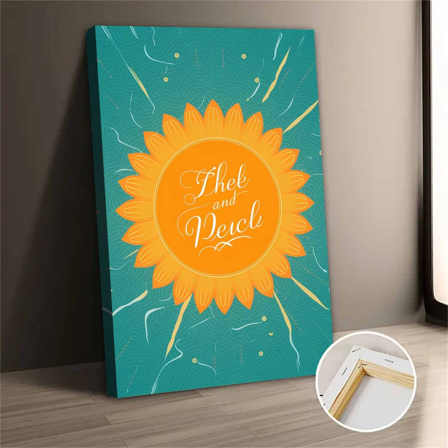 Abstract Sun Wall Art Canvas Painting For Living Room - Walmart.com