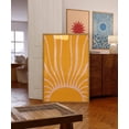 Abstract Sun Yellow Boho Minimalist Mid Century Modern Home Decor ...