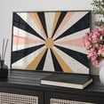 Abstract Sunburst Starry Night Sky Abstract Geometric Minimalist Modern ...