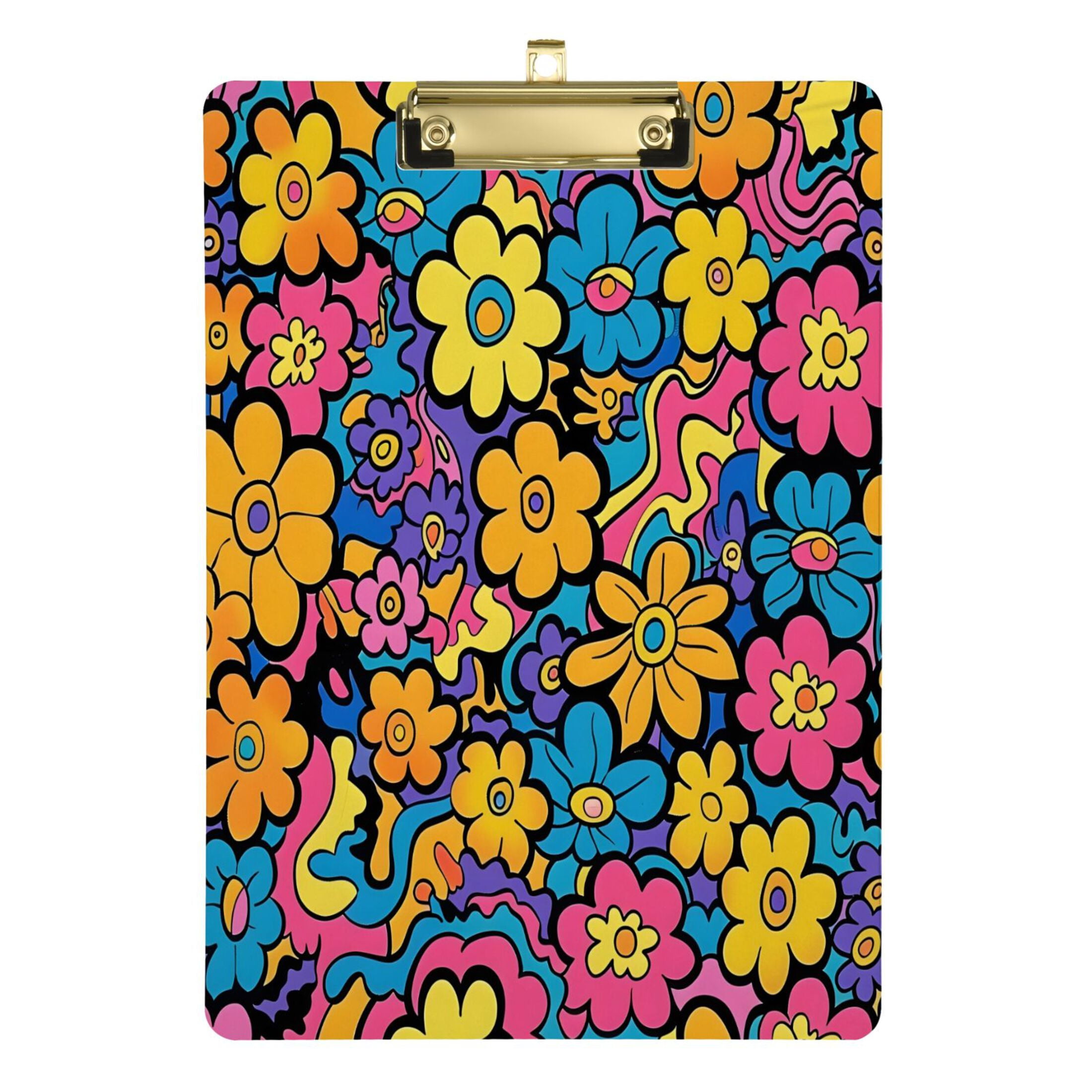 Abstract Sunflowers Acrylic Clipboards A4 Standard Letter Size ...