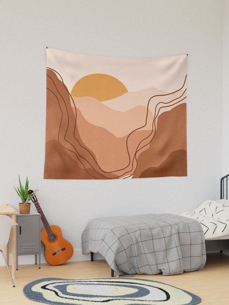 Abstract Sunset Painting 3.11 Tapestry - Walmart.com