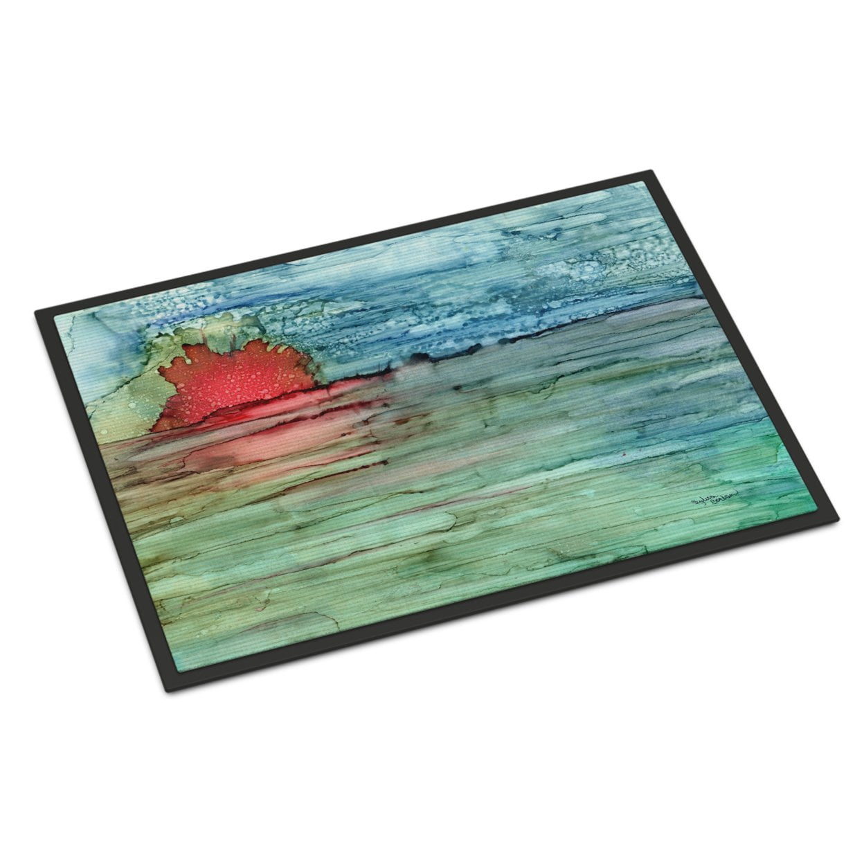 Abstract Sunset on the Water Doormat 24x36 - Walmart.com