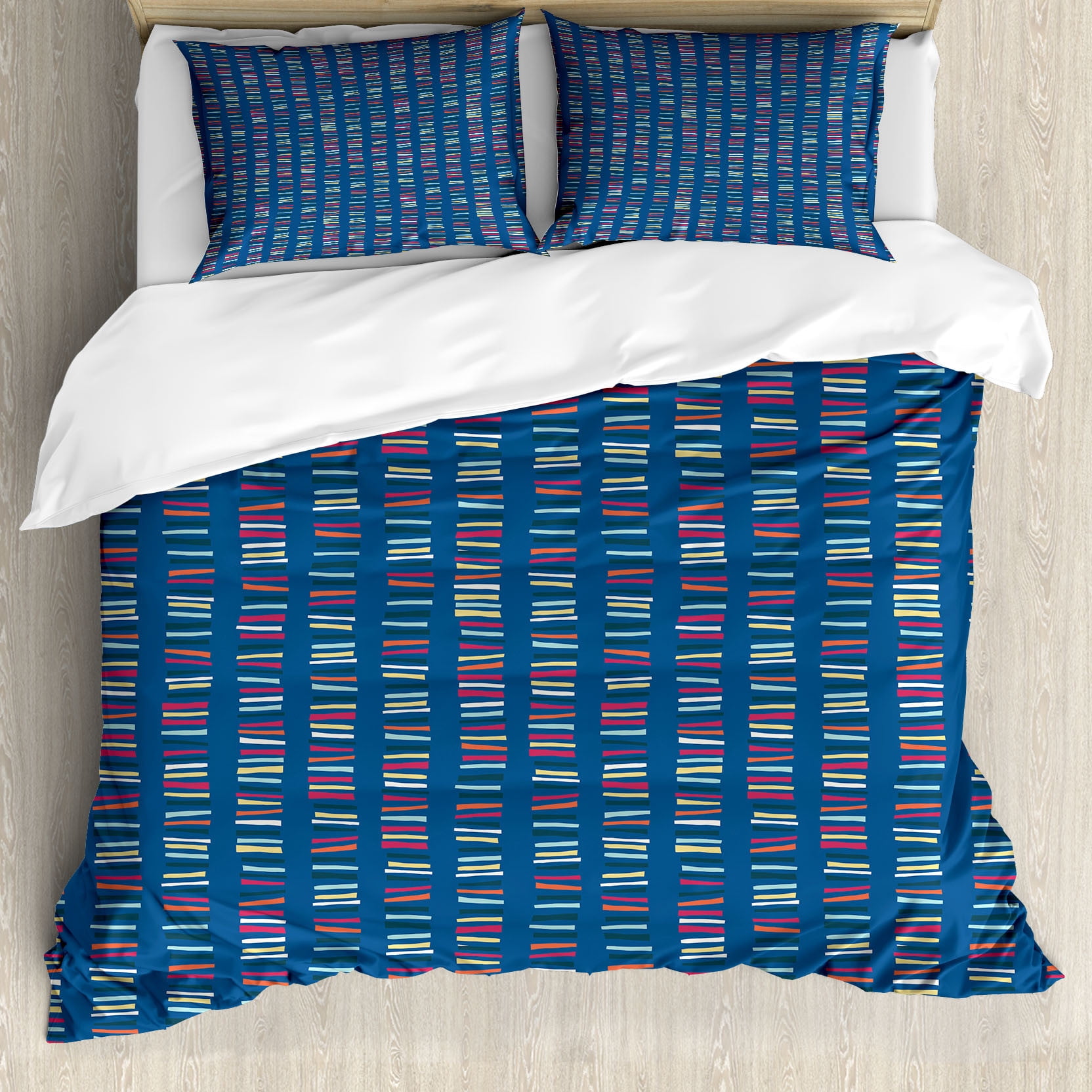 Abstract Surreal Duvet Cover Set, Geometric Design Pattern Doodle ...